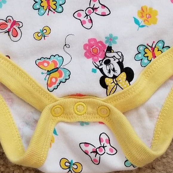 Disney | One Pieces | Disney Baby Girl Minnie Mouse Bodysuit Sz 8m ...